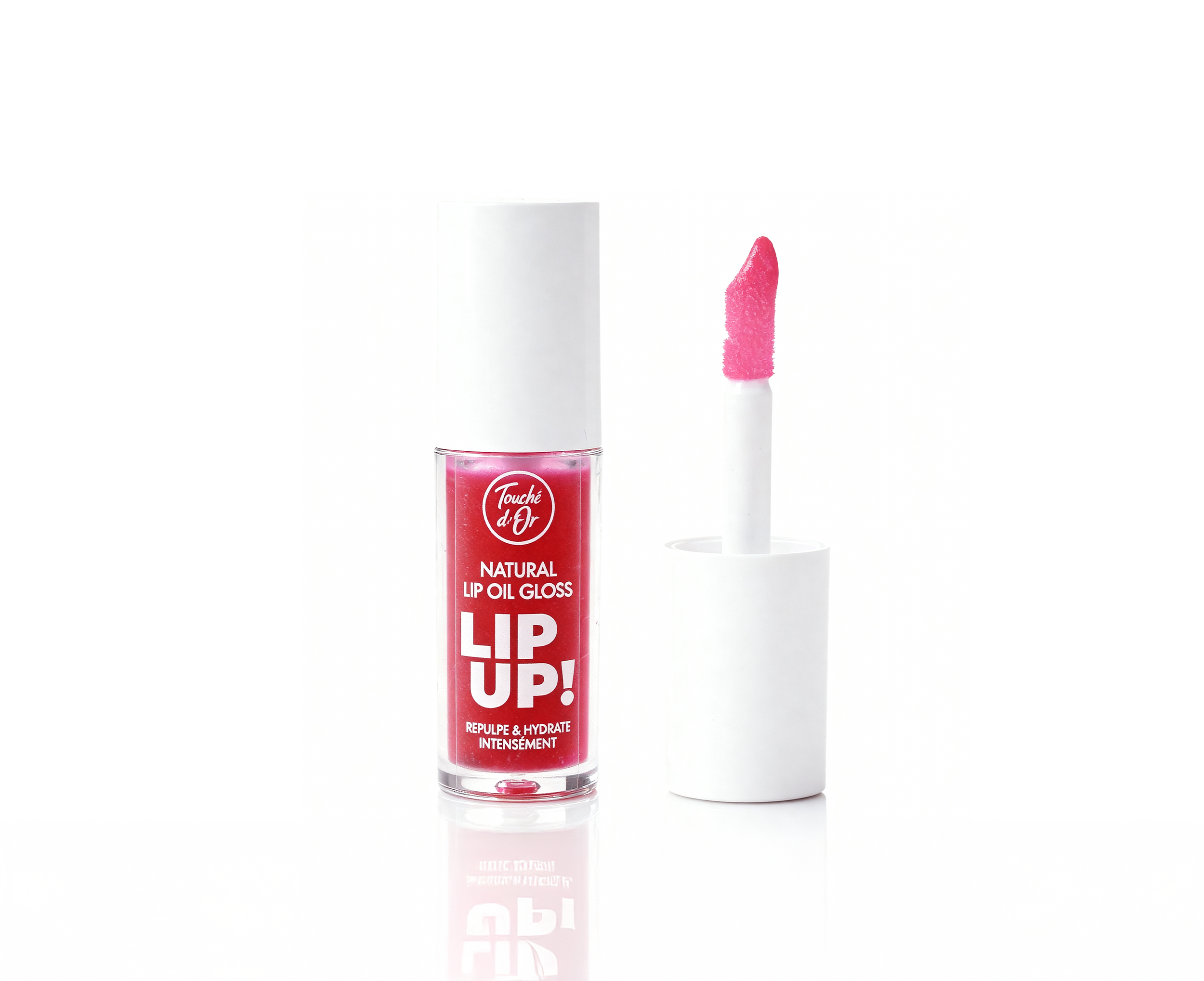 NATURAL LIP OIL GLOSS – ROSÉ FRUITÉ (LIP UP!) 6ml – Touche d'Or
