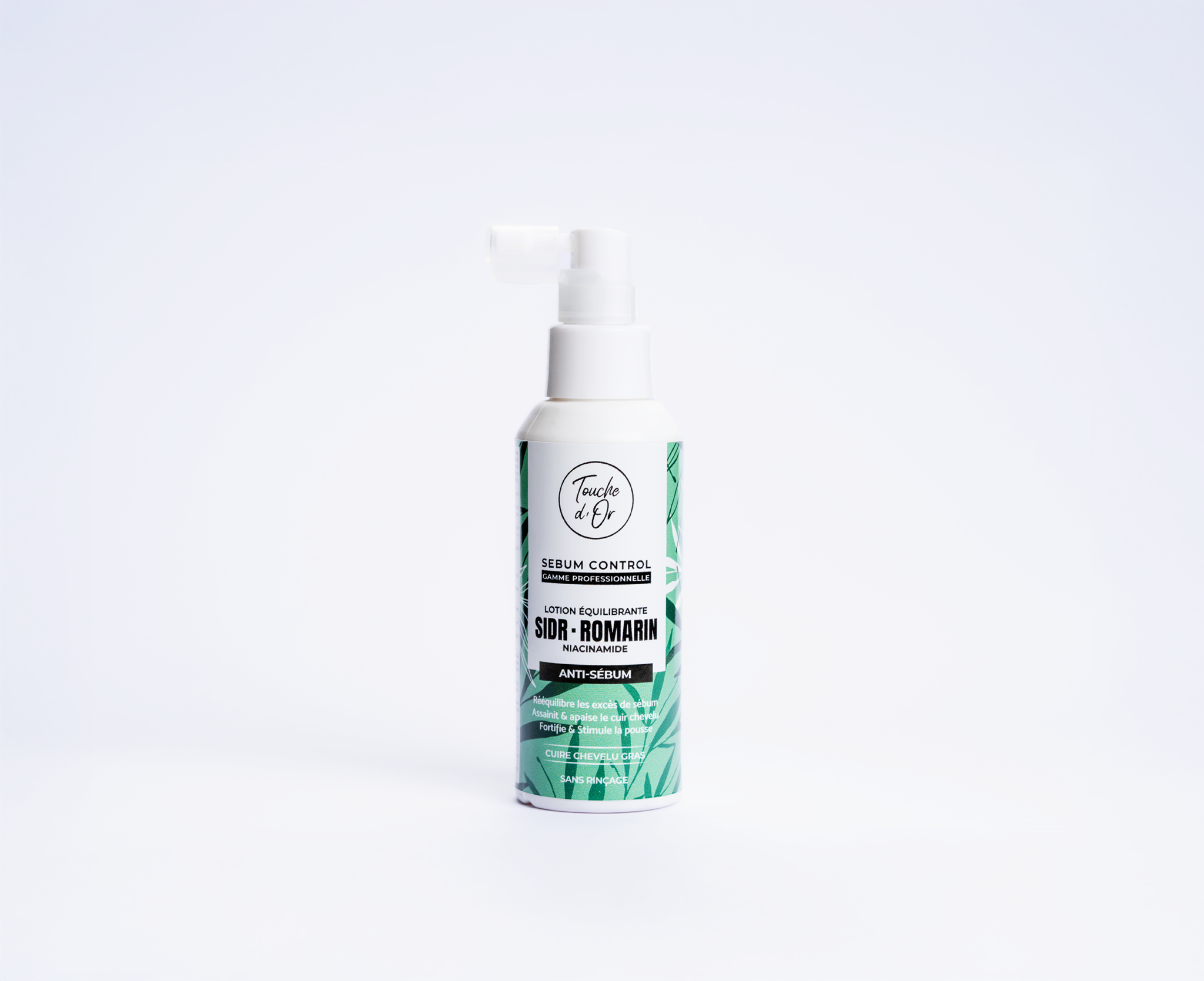 Lotion Anti-Sébum (Sidr-Romarin) Sans Rinçage 120ml – Touche d'Or